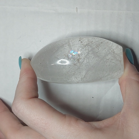 Other | Rounded Quartz Tower With Rainbow Flash Inside | Poshmark